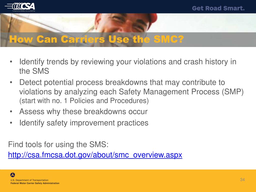PPT - CSA: Measuring and Improving Commercial Motor Vehicle Safety ...