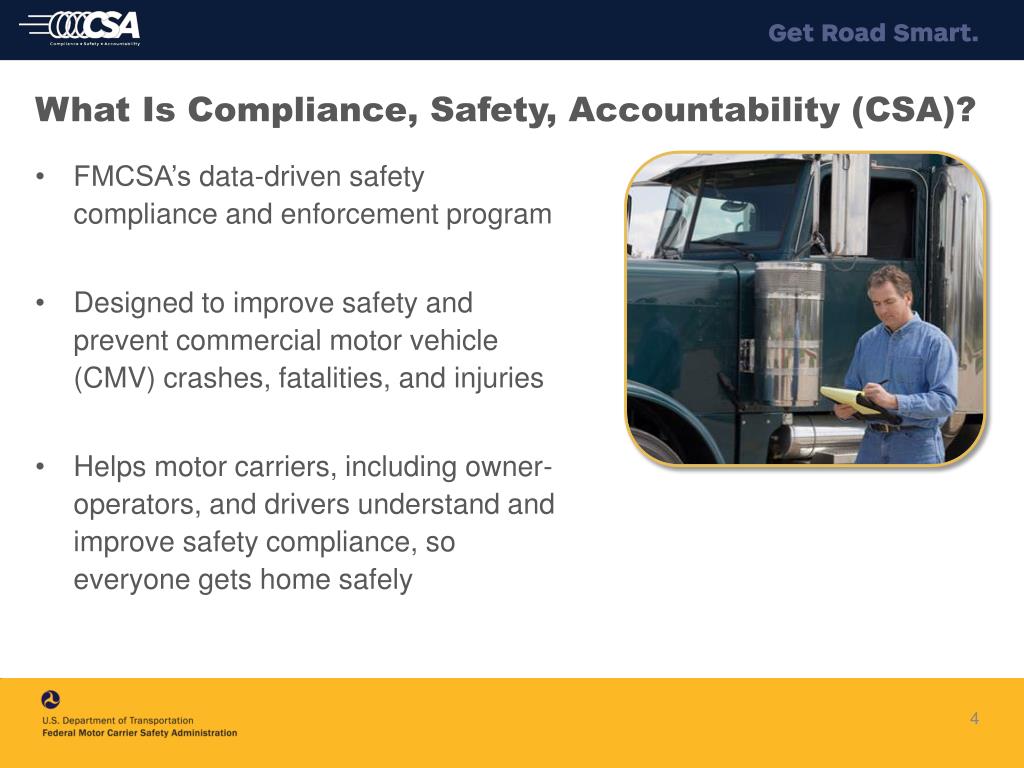 PPT - CSA: Measuring and Improving Commercial Motor Vehicle Safety ...