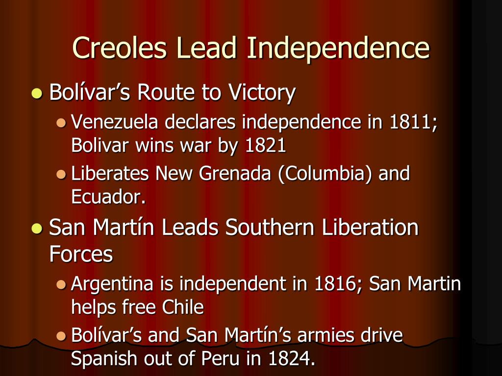 PPT - Unit 4: Latin American Revolutions, Nationalism, and the ...