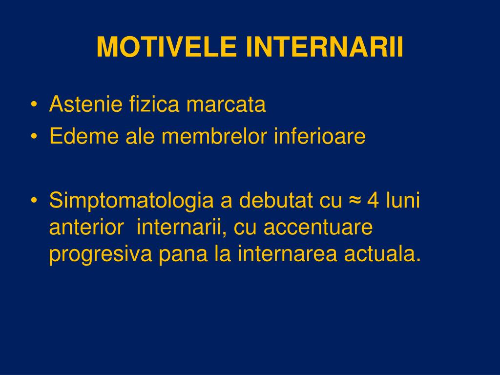 PPT - HIPERTENSIUNE ARTERIALA, DIABET SI EDEME PREZENTARE DE CAZ ...