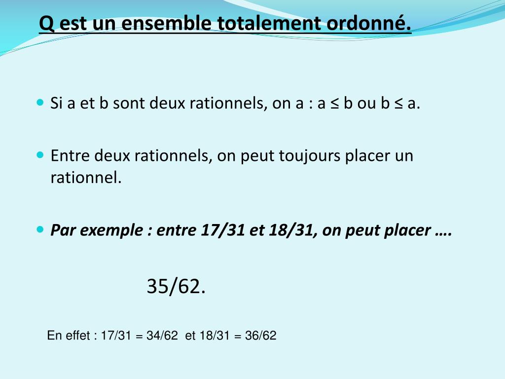 PPT - Les nombres rationnels, décimaux et réels PowerPoint Presentation ...