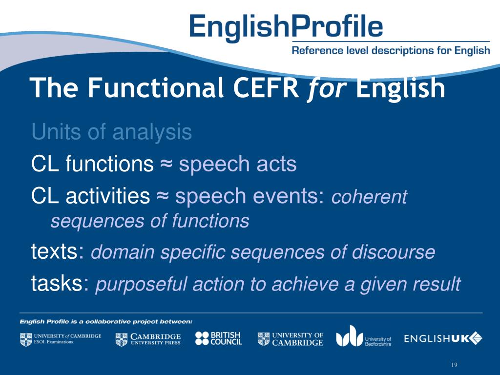 PPT - English Profile : The Common European Framework for English Dr ...