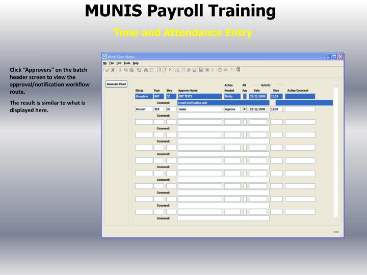 PPT - MUNIS Payroll Training PowerPoint Presentation - ID:2955730