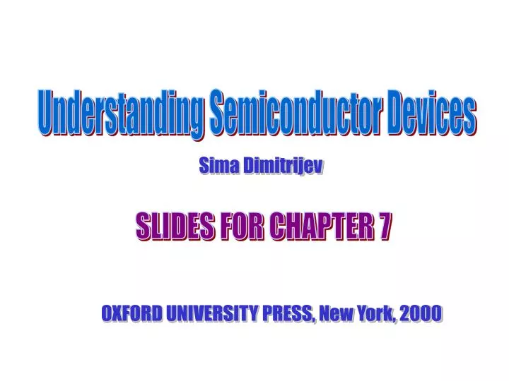 PPT - Understanding Semiconductor Devices PowerPoint Presentation, free ...