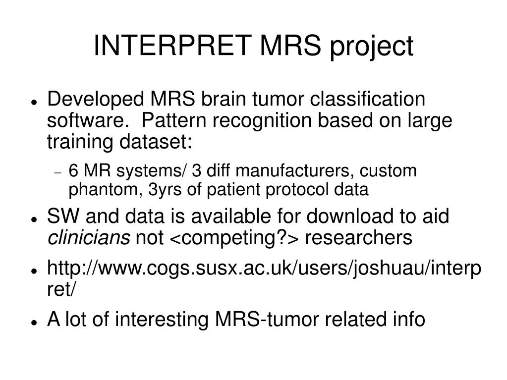 PPT - DW-MRI and MRS to Differentiate Radiation Necrosis and Recurrent ...