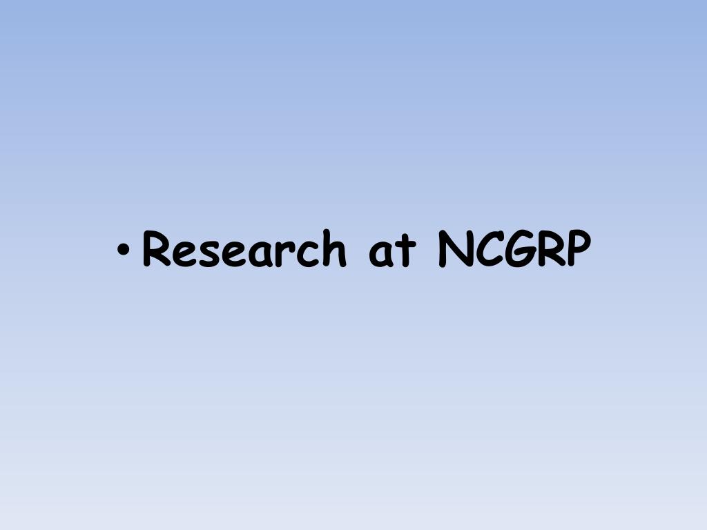 PPT - National Center for Genetic Resources Preservation Fort Collins ...