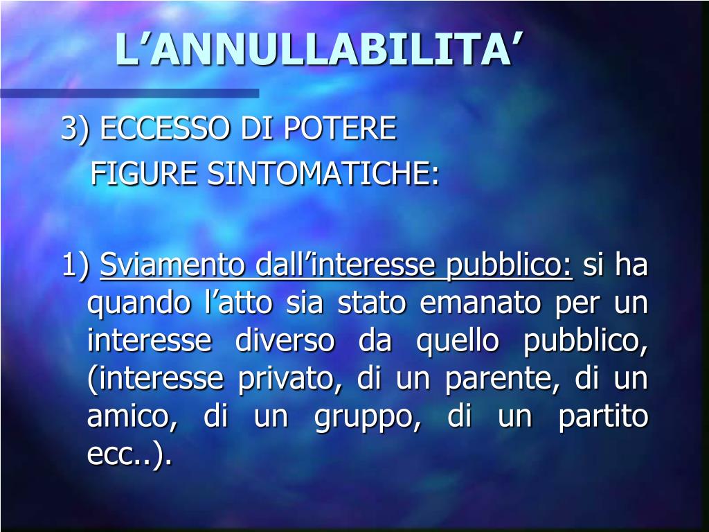 PPT - INVALIDITA’ DELL’ATTO AMMINISTRATIVO PowerPoint Presentation - ID ...