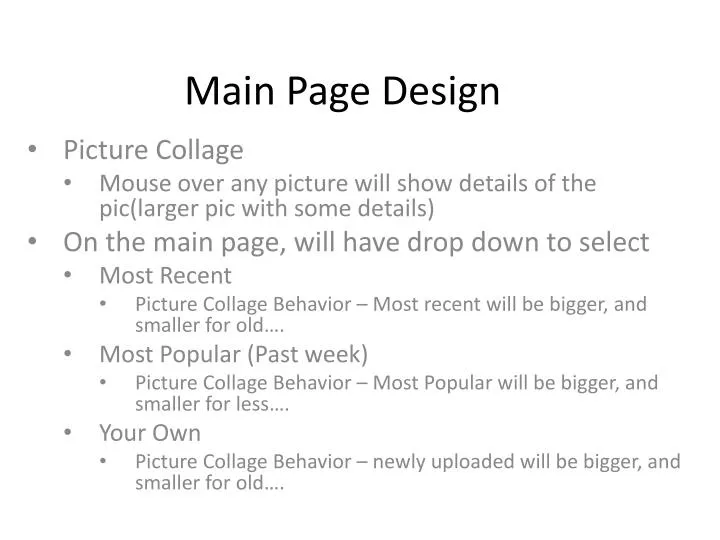 PPT - Main Page Design PowerPoint Presentation, free download - ID:2957944