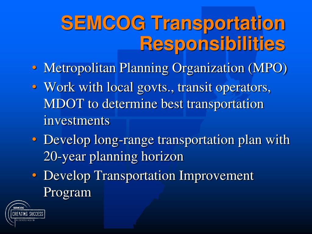 PPT - SEMCOG: Leading Collaborative Solutions for Southeast Michigan’s ...