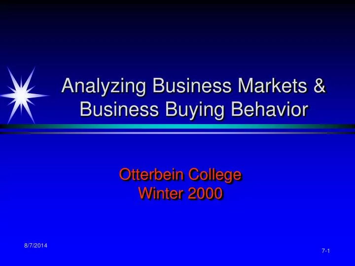 PPT - Analyzing Business Markets & Business Buying Behavior PowerPoint ... PPT - Analyzing Business Markets & Business Buying Behavior PowerPoint ...