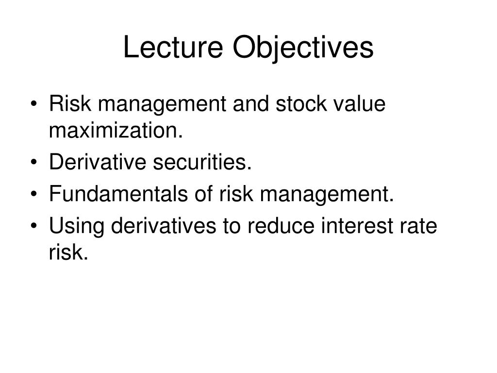 PPT - Risk Management & Financial Loss Exposure Handout – Brigham and ...