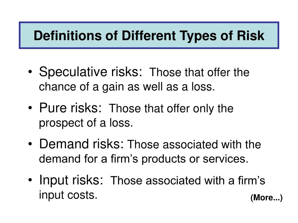 PPT - Risk Management & Financial Loss Exposure Handout – Brigham and ...