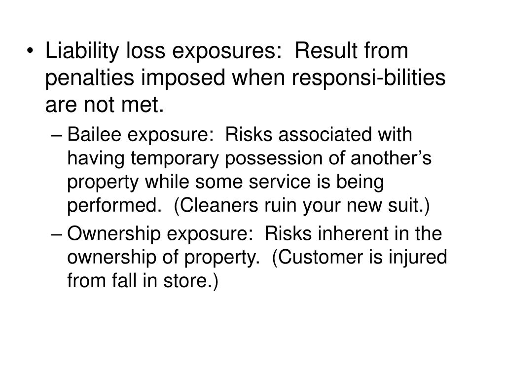 PPT - Risk Management & Financial Loss Exposure Handout – Brigham and ...