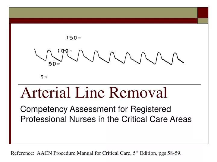 PPT - Arterial Line Removal PowerPoint Presentation, free download - ID ...