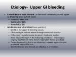 PPT - GASTROINTESTINAL TRACT BLEEDING PowerPoint Presentation - ID:2959051