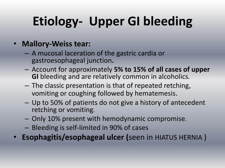 PPT - GASTROINTESTINAL TRACT BLEEDING PowerPoint Presentation - ID:2959051