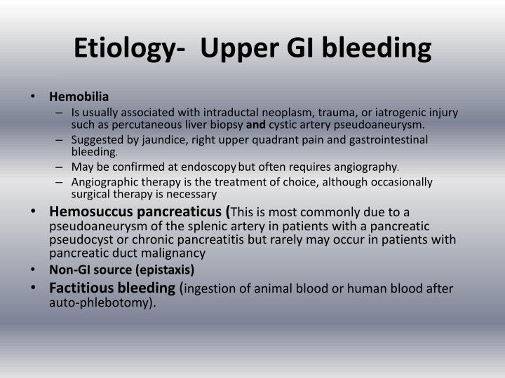 PPT - GASTROINTESTINAL TRACT BLEEDING PowerPoint Presentation - ID:2959051