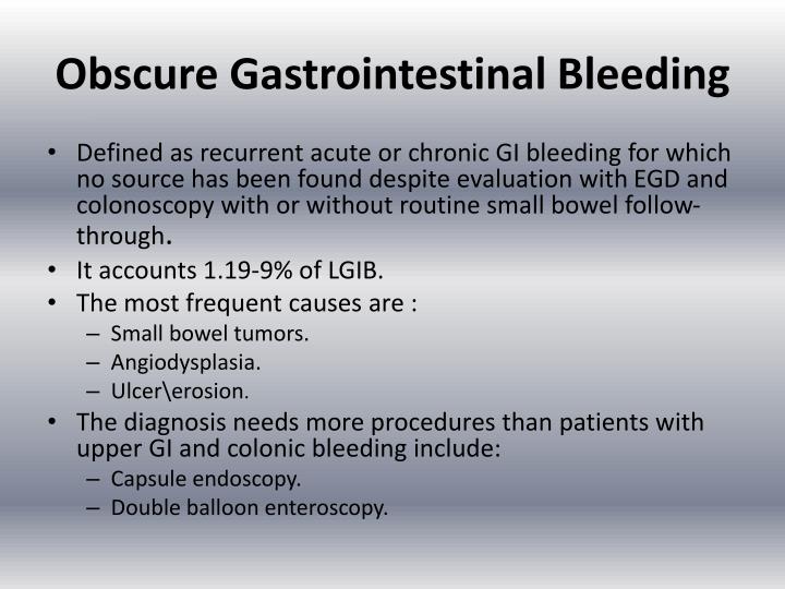 PPT - GASTROINTESTINAL TRACT BLEEDING PowerPoint Presentation - ID:2959051