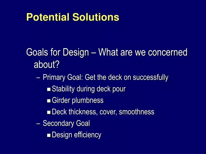 PPT - Potential Solutions PowerPoint Presentation, free download - ID ...