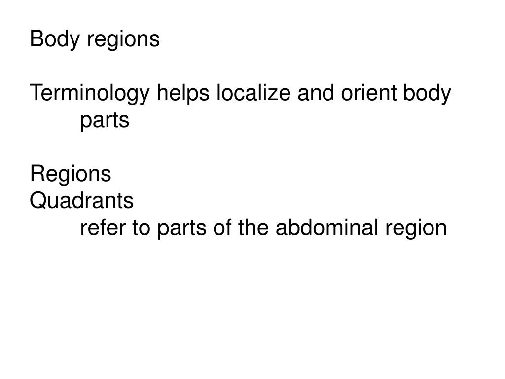 PPT - Anatomical terminology Body sections Relative positions Body ...