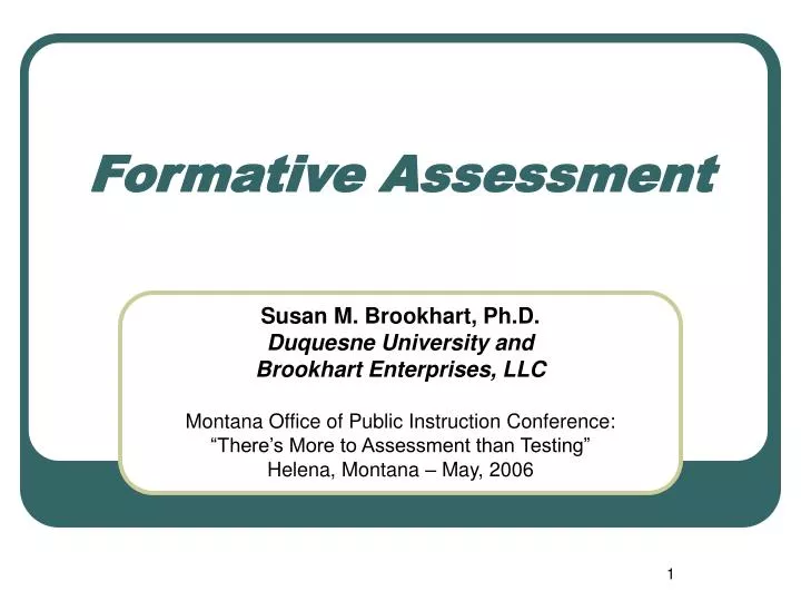 PPT - Formative Assessment PowerPoint Presentation, free download - ID ...