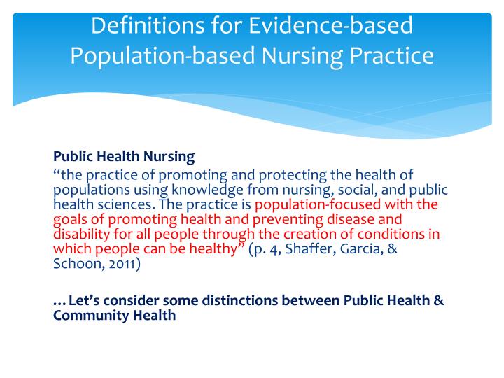 PPT - Foundations of Population Health Nursing Overview: Part I ...
