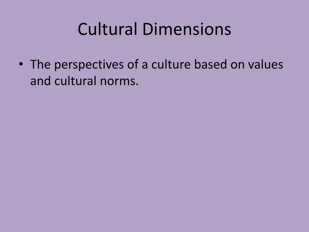 PPT - Culture and Cultural Norms PowerPoint Presentation, free download ...