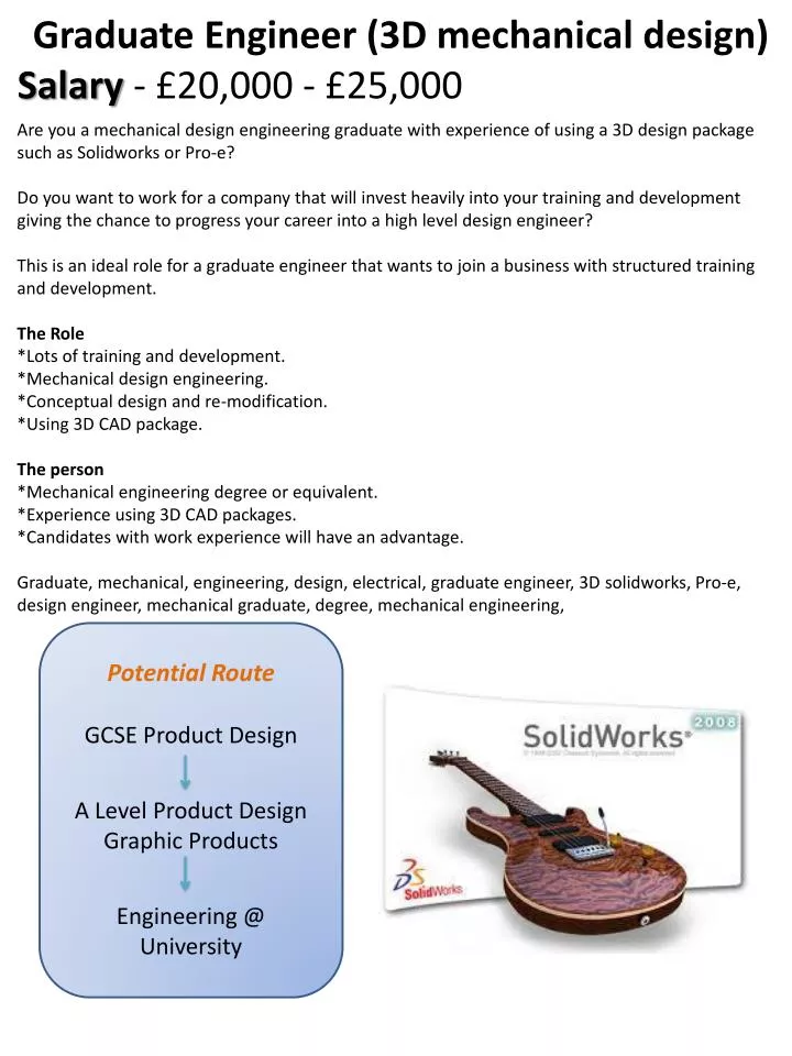 PPT - Potential Route GCSE Product Design A Level Product Design ...