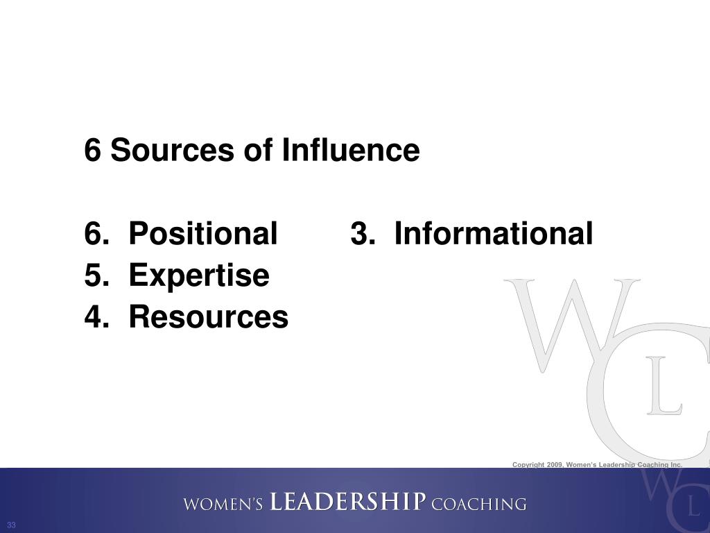 PPT - BECOMING A PERSON OF INFLUENCE Jo Miller, CEO, Women’s Leadership ...