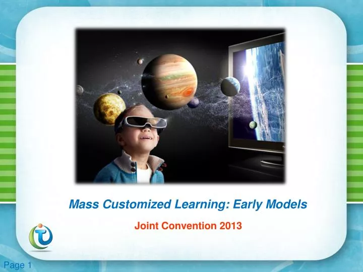 PPT - Mass Customized Learning: Early Models PowerPoint Presentation ...