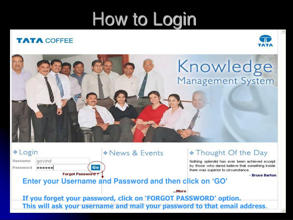 PPT - Guide to navigate Knowledgement Management System PowerPoint ...