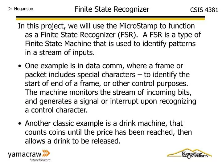 Ppt Finite State Recognizer Powerpoint Presentation Free Download Id 2960885