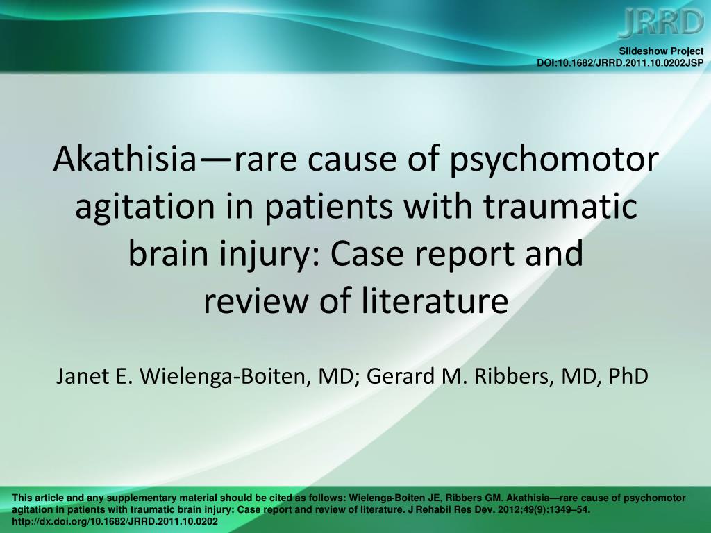 PPT - Janet E. Wielenga-Boiten, MD; Gerard M. Ribbers, MD, PhD ...