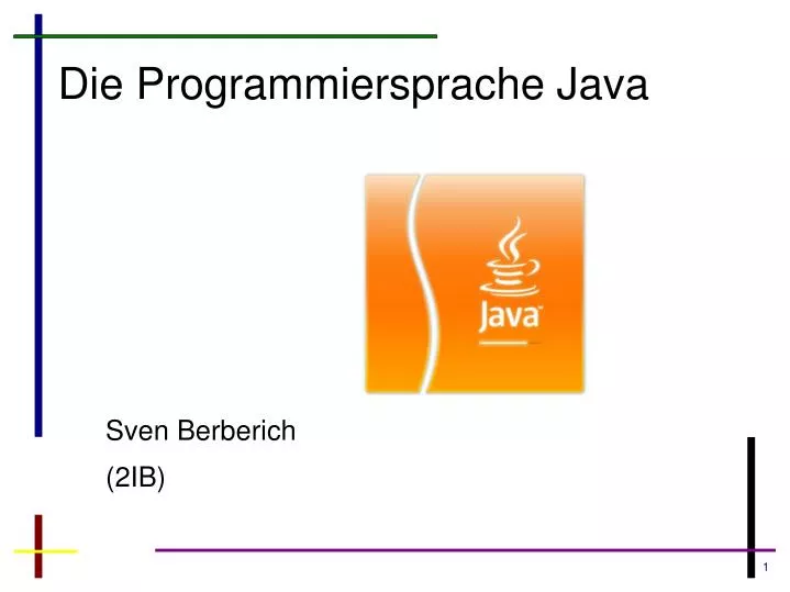 PPT - Die Programmiersprache Java PowerPoint Presentation, free ...