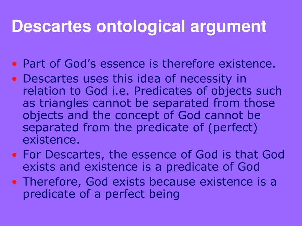 Ppt The Ontological Argument For The Existence Of God Powerpoint