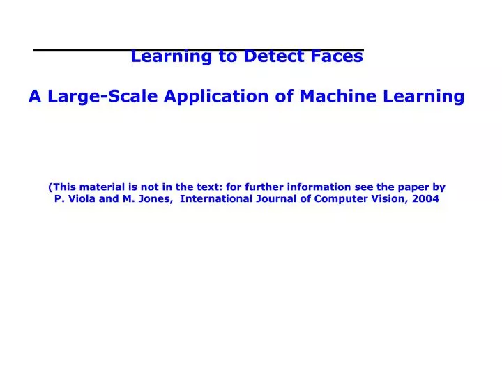 Ppt Viola Jones Face Detection Algorithm Powerpoint Presentation