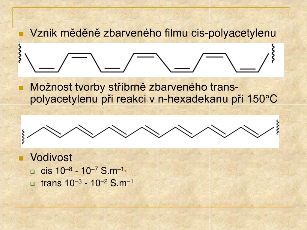 PPT - Vodivé a polovodivé polymery PowerPoint Presentation, free ...
