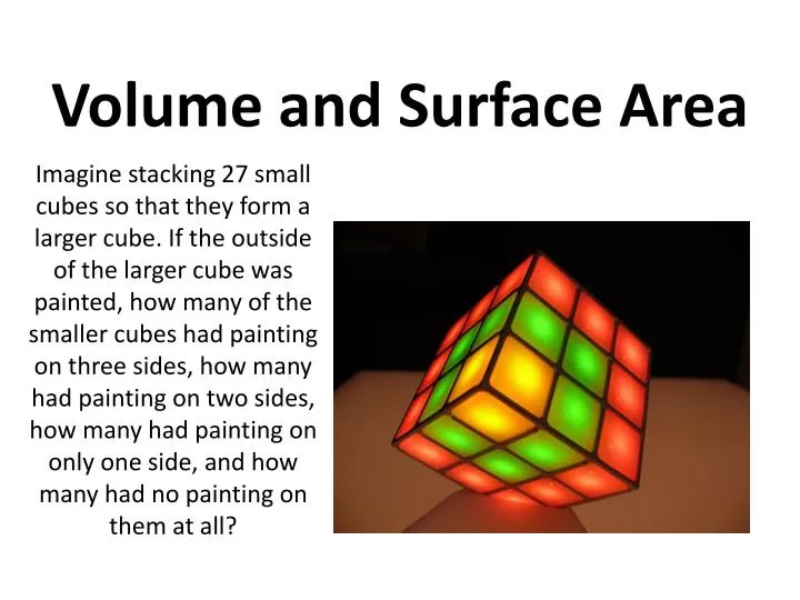PPT - Volume and Surface Area PowerPoint Presentation, free download ...