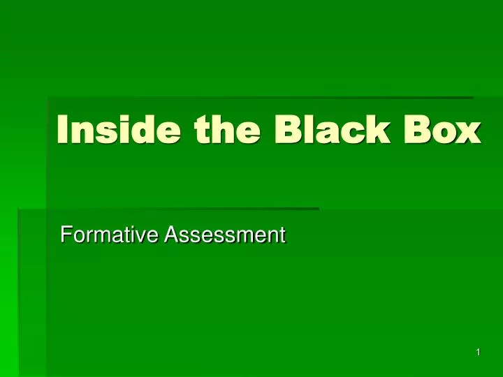PPT - Inside the Black Box PowerPoint Presentation, free download - ID ...