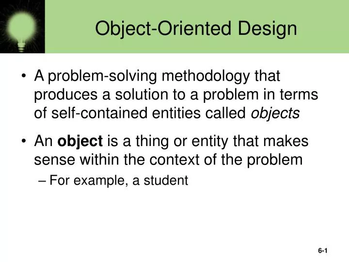 PPT - Object-Oriented Design PowerPoint Presentation, free download ...