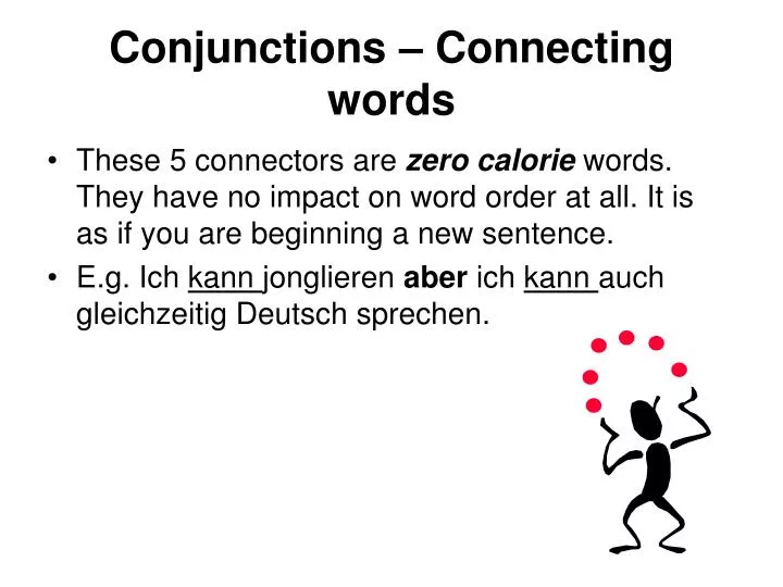 PPT - Conjunctions – Connecting words PowerPoint Presentation, free ...