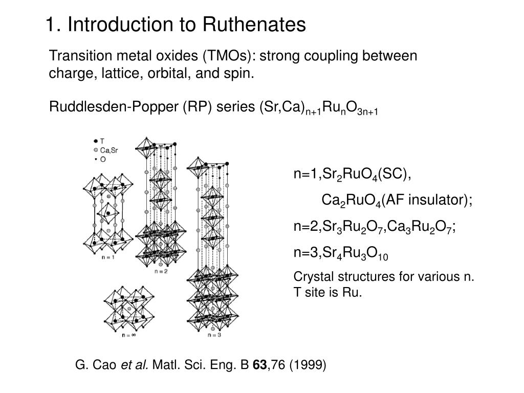 PPT - Phase Diagram of Ruthenate: Ca 2-x Sr x RuO 4 (CSRO) (0.0