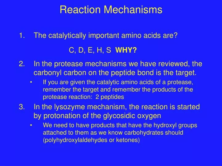 PPT - Reaction Mechanisms PowerPoint Presentation, free download - ID ...