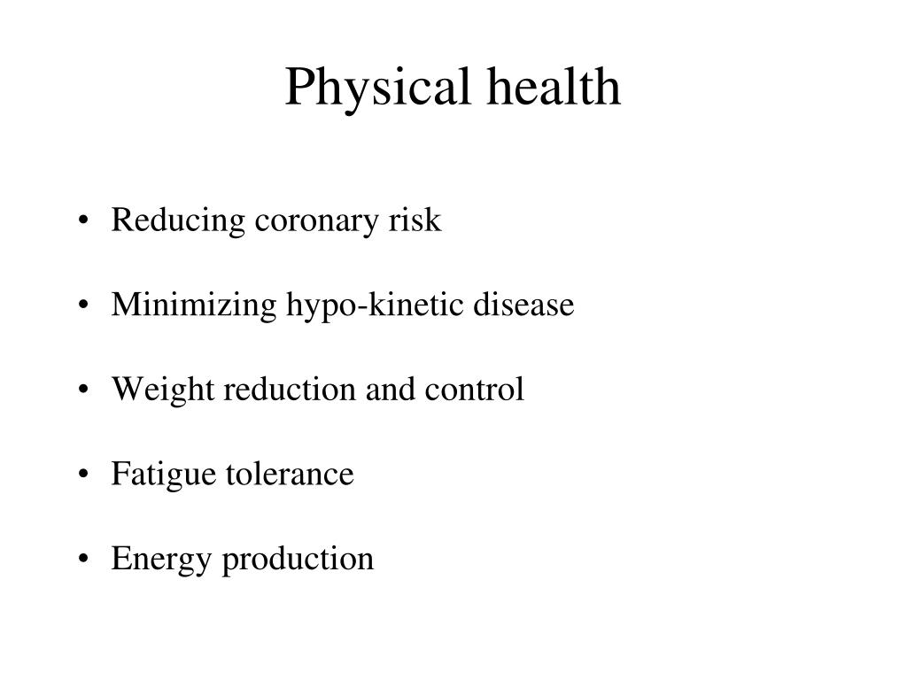 PPT - 1. Fitness and Wellness and Stress Management (14 hrs ...