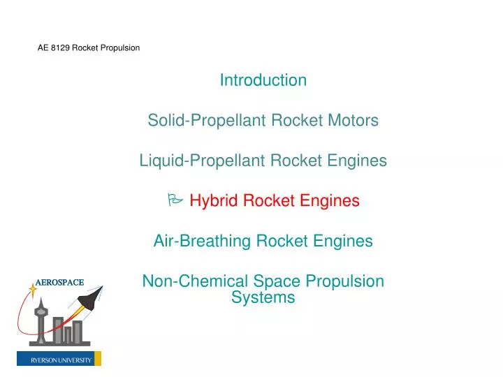 PPT - Introduction Solid-Propellant Rocket Motors Liquid-Propellant ...