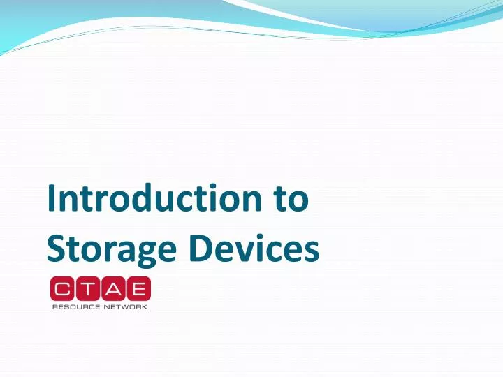 PPT - Introduction to Storage Devices PowerPoint Presentation, free ...