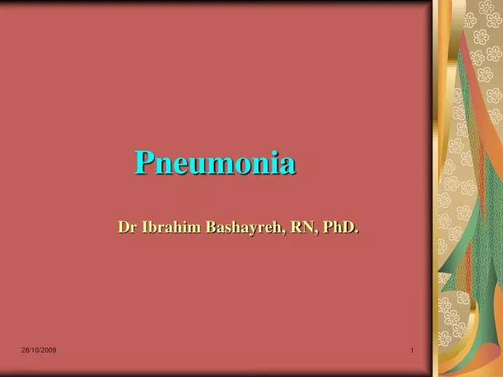 PPT - Pneumonia PowerPoint Presentation, free download - ID:2965063