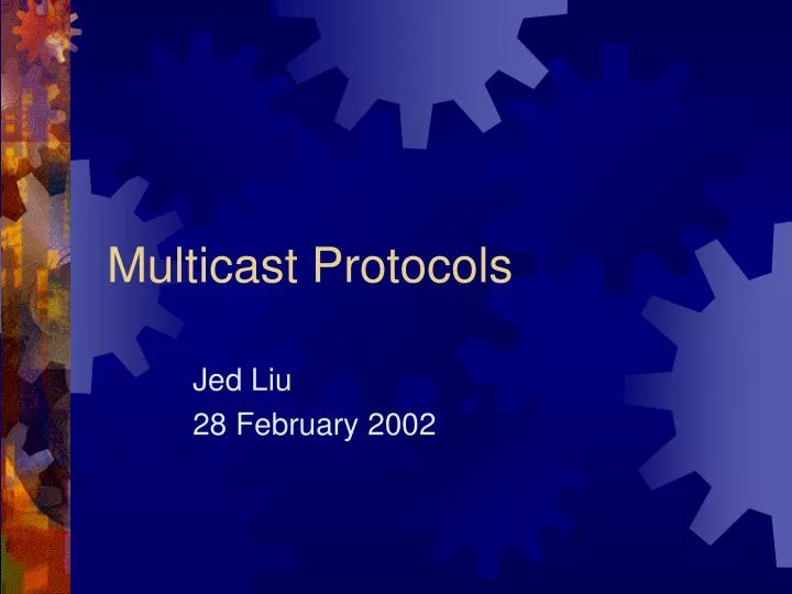 PPT - Multicast Protocols PowerPoint Presentation, free download - ID ...