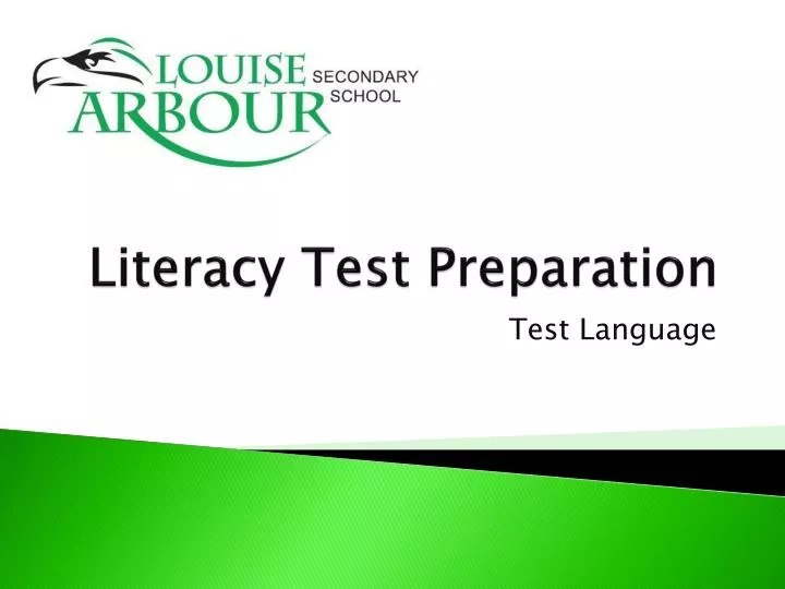 PPT - Literacy Test Preparation PowerPoint Presentation, free download ...