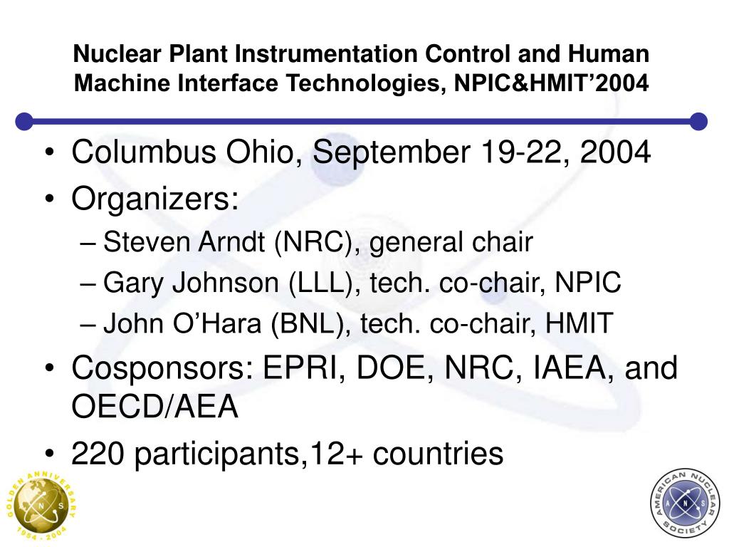 PPT - American Nuclear Society Human Factors Division PowerPoint ...